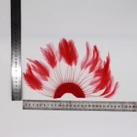 China 4-5 Inches Stripped Hackle Feather Fan , Party Decoration Fan Made Of Feathers for sale