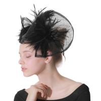China International Shipping Sinamay and Feather Fascinator Hat with Goose Feather for sale