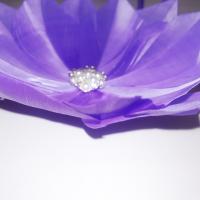China Millinery Supplies 10*15 cm Goose Feather and Coque Feather Flower Mount Ideal Option for sale
