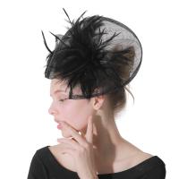 China International Shipping Sinamay and Feather Fascinator Hat with Goose Feather for sale