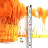 China Customized Stripped Coque Feather Fringe Trim with Dyed Pattern for sale
