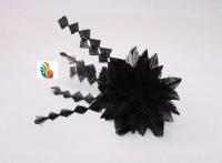 China 10*30 cm Ostrich Feather Flower Mount with Wire Accessory of Goose Feather for sale