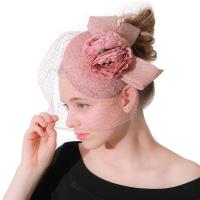 China 10*20 cm Party Decoration Sinamay Feather Fascinator with Headband for sale