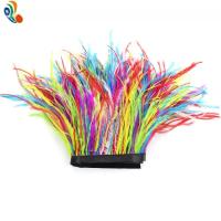 China 1 Yard Ostrich Feather Plumes Fringe Trim for 10-15cm Length for sale