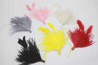 China Shipping DHL UPS FEDEX EMS TNT Chinapost Epacket Ostrich Feather Flower Mount with Wire Accessory for sale