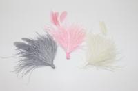 China Shipping DHL UPS FEDEX EMS TNT Chinapost Epacket Ostrich Feather Flower Mount with Wire Accessory for sale