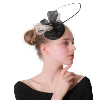 China 10cm Dyed Sinamay Feather Fascinator for Hat Decoration and Party Decoration Supplies for sale