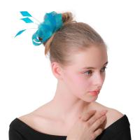 China 10*30Cm Party Decoration Church Sinamay Feather Fascinator With Headband Party Item for sale