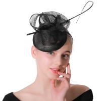 China Dyed Party Decoration Wedding Sinamay Feather Fascinator with Headband Included for sale