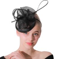 China Dyed Party Decoration Wedding Sinamay Feather Fascinator with Headband Included for sale