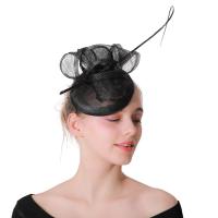 China Dyed Party Decoration Wedding Sinamay Feather Fascinator with Headband Included for sale