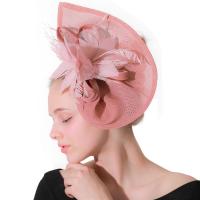 China Party Decoration Sinamay Fascinator featuring Goose Feather and Wire Accessory Detail for sale