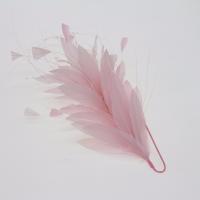 China 10*15 cm Hair Decoration Party Stripped Coque Feather and Goose Feather Flower Mount for sale