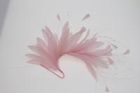 China 10*15 cm Hair Decoration Party Stripped Coque Feather and Goose Feather Flower Mount for sale