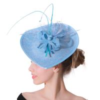 China Sinamay Base and Feather Fascinator Hat Shipping Worldwide with DHL UPS FEDEX EMS TNT for sale