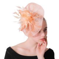 China 15*30 cm Party Decoration Sinamay Feather Fascinator with Express Shipping for sale