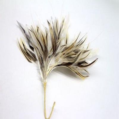 China Shipping Natural Hackle Feather Flower Mount with Wire Accessory for sale