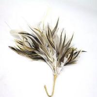 China Shipping Natural Hackle Feather Flower Mount with Wire Accessory for sale