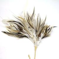China Shipping Natural Hackle Feather Flower Mount with Wire Accessory for sale