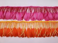 China Home Party Decoration Goose and Biot Feather Fringe Trim with Wire Accessory for sale