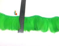 China Dyed Goose Nagoire Feather Fringe Trim with Satin Ribbon and Fashionable for sale
