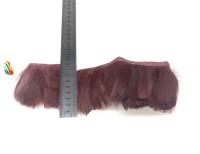 China Dyed Goose Nagoire Feather Fringe Trim with Satin Ribbon and Fashionable for sale