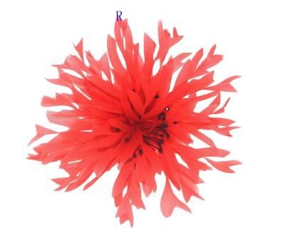 China Millinery Supplies Goose Feather Flower Mount For Hat Decoration 10x15 cm for sale