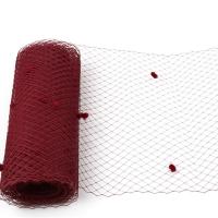 China 9 Inch Party Decoration Bridal Fabric Veil with Silk Screen Printing Technique for sale
