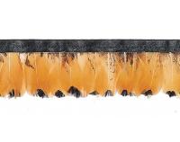 China Shipping DHL UPS FEDEX EMS TNT Party Decoration Chicken Feather Fringe Trim with Satin Ribbon Tape for sale