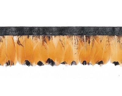 China Shipping DHL UPS FEDEX EMS TNT Party Decoration Chicken Feather Fringe Trim with Satin Ribbon Tape for sale