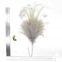 China Wedding Occasion Ostrich Feather Flower Mount with Wire Accessory and Hackle Feather for sale