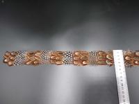 China Party Decoration Guinea Fowl Feather Trim 1 Yard/Meter Length Dyed Material for sale