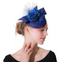 China Party Decoration Sinamay Feather Fascinator with Wire Accessory 20*30 cm for sale