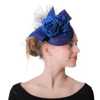 China Party Decoration Sinamay Feather Fascinator with Wire Accessory 20*30 cm for sale
