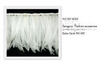 China Shipping DHL/UPS/FEDEX/EMS/TNT White Coque Feather Fringe Trim with Satin Ribbon Tape for sale