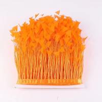 China 4-6 inch Goose Feather Fringe Trim with Satin Ribbon Tapes Ideal and Quick Shipping for sale