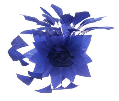 China 20*20 cm Stripped Goose Feather Flower Mount with Wire Accessory Shipping via Carriers for sale