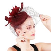 China Elegant Sinamay Base and Feather Fascinator Hat for Shipping by DHL UPS FEDEX EMS TNT for sale
