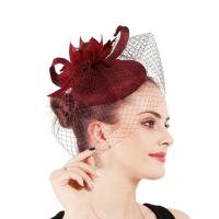 China Elegant Sinamay Base and Feather Fascinator Hat for Shipping by DHL UPS FEDEX EMS TNT for sale