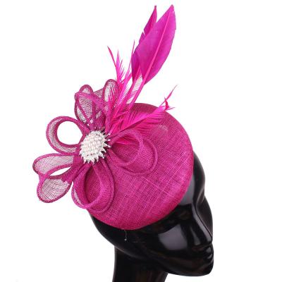China Stylish Sinamay Base and Feather Fascinator Hat for Shipping by DHL UPS FEDEX EMS TNT for sale