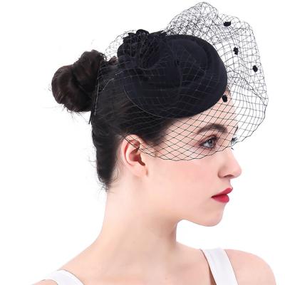 China 15*15 cm Sinamay Base and Feather Fascinator Hat for Event Party Supplies for sale