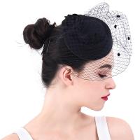 China 15*15 cm Sinamay Base and Feather Fascinator Hat for Event Party Supplies for sale
