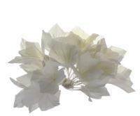 China Wedding Decorations Dyed Goose Feather Flower Mount with Wire Accessory for sale