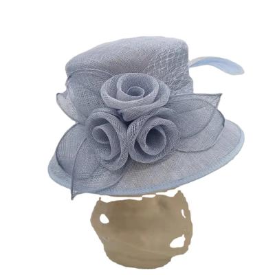 China Make a Statement with this Sinamay and Feather Fascinator in Dyed Pattern for sale