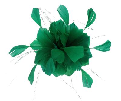 China Event Party Supplies Goose Feather Flower Mount with Wire Accessory of Superior for sale