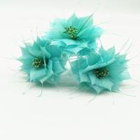 China Dyed Pattern Goose Feather Flower Mount Essential Millinery Supplies for Crafting for sale