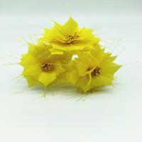 China Dyed Pattern Goose Feather Flower Mount Essential Millinery Supplies for Crafting for sale
