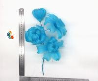 China 10*20 cm Dimension Goose Feather Flower Mount with Wire Accessory for sale