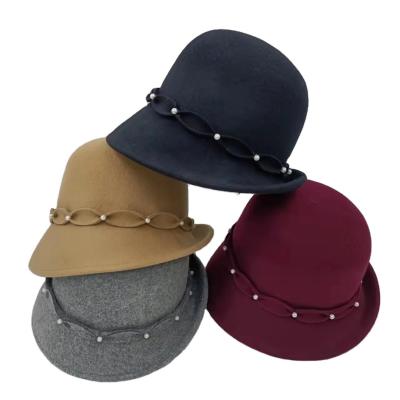 China Get Your Perfect Wool Felt Hat with Dyed Pattern and Fast Shipping for sale