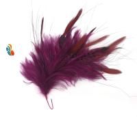 China 15*30 cm Party Decoration Feather Headwear with Hackle and Lady Amherst Flower Mount for sale